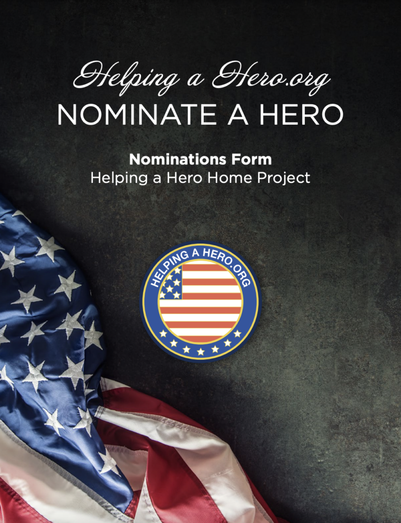 Helping a Hero Launches the 2021 "Nominate a Hero" Program